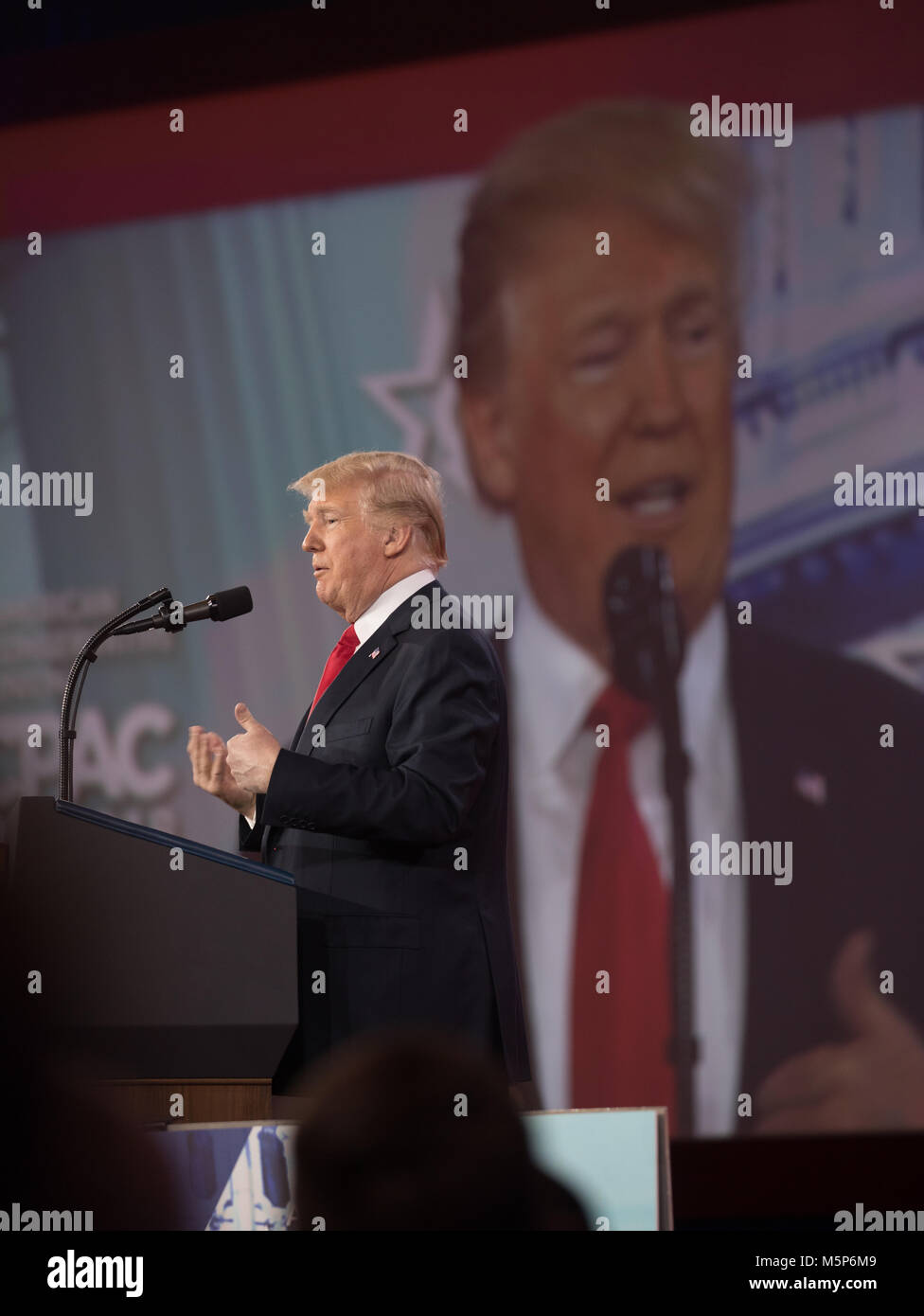 President Donald Trump went off script in a 75 minute speech to a ...