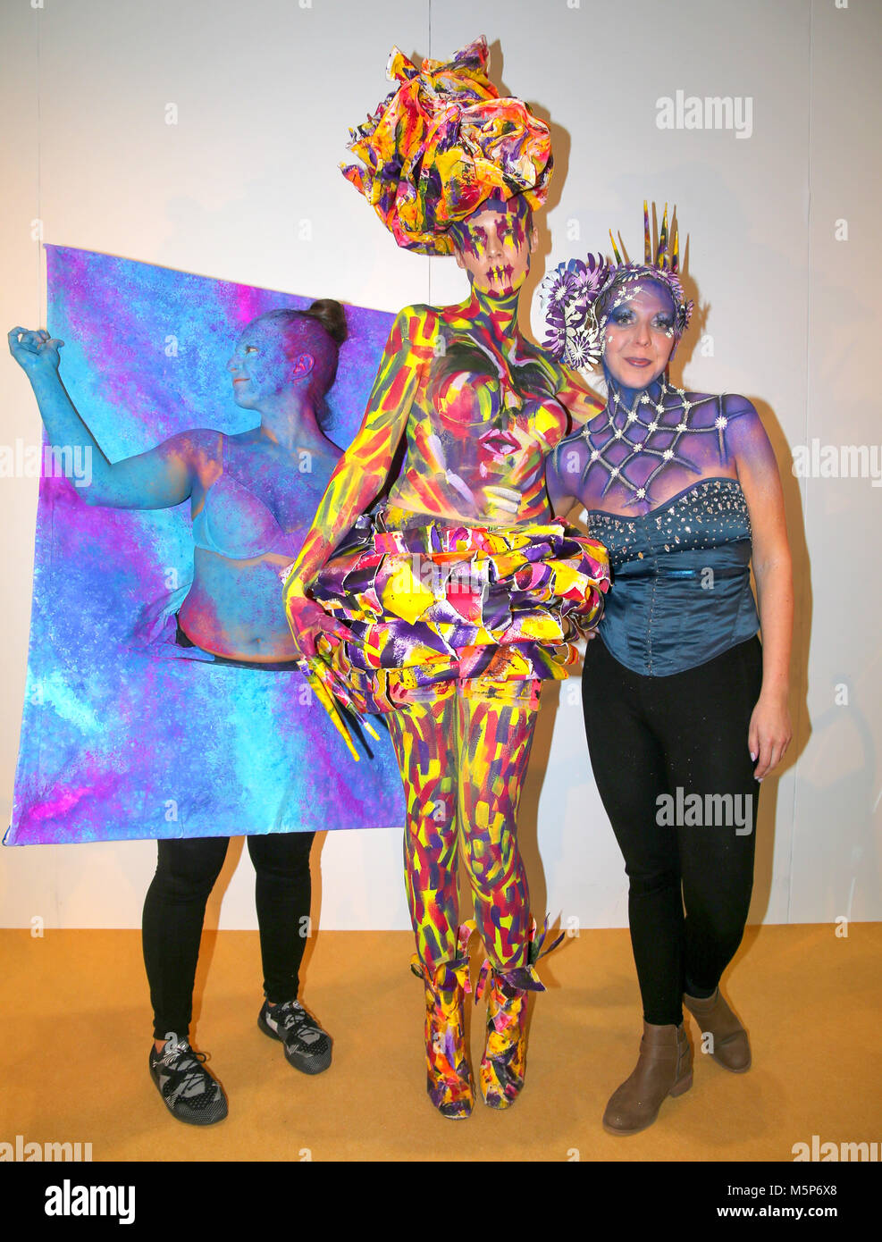 Body Painted Model Stock Photos & Body Painted Model Stock Images - Alamy