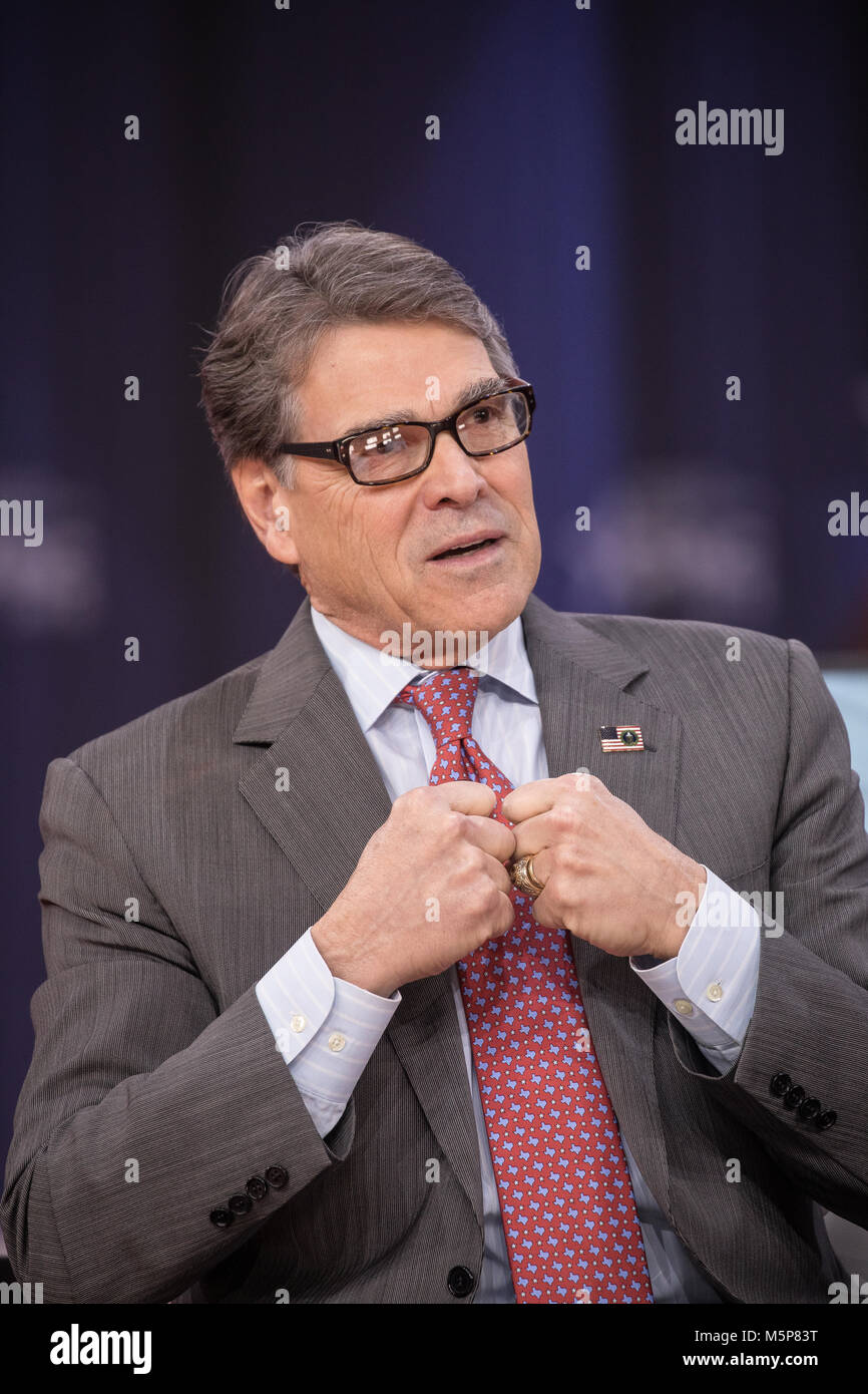 Secretary of Energy Rick Perry (photo) appears in conversation with ...