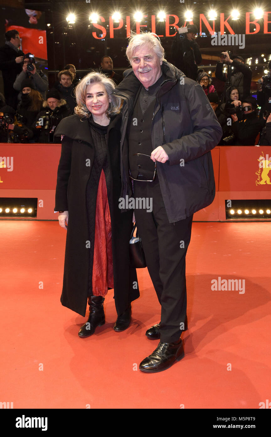 Berlin, Germany. 24th Feb, 2018. Brigitte Karner and Peter Simonischek ...