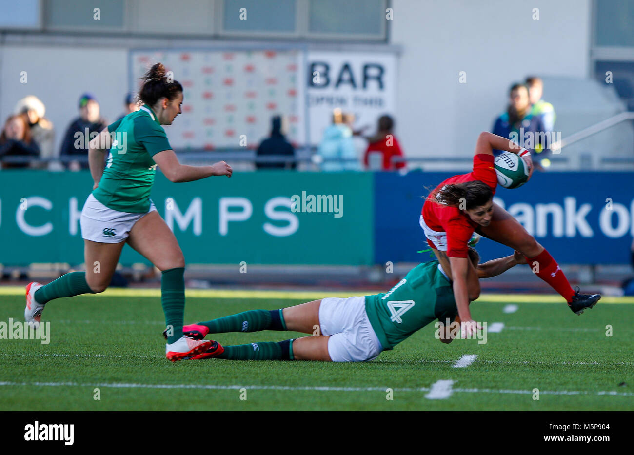 Dublin, Ireland. Sunday 25 February, 2018. Jess Kavanagh Williams of ...