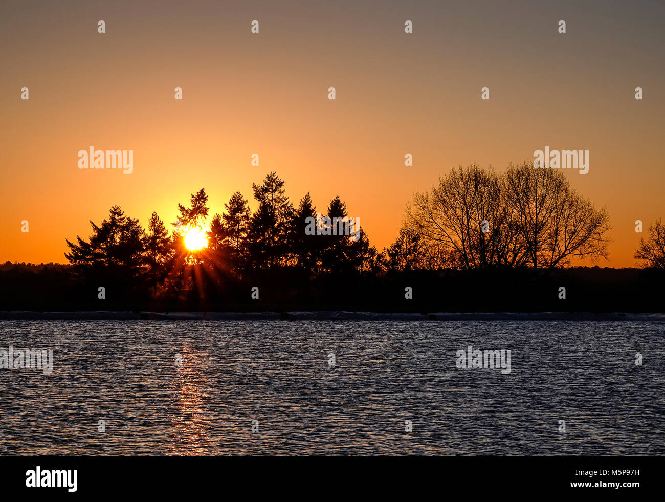 Tuesley Farm, Godalming. 25th February 2018. Beautiful skies over the ...