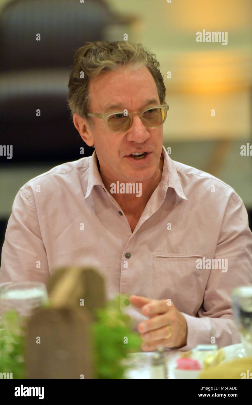 Boca Raton, Florida, USA. 25th February, 2018. Jay Leno, Wayne Carini ...