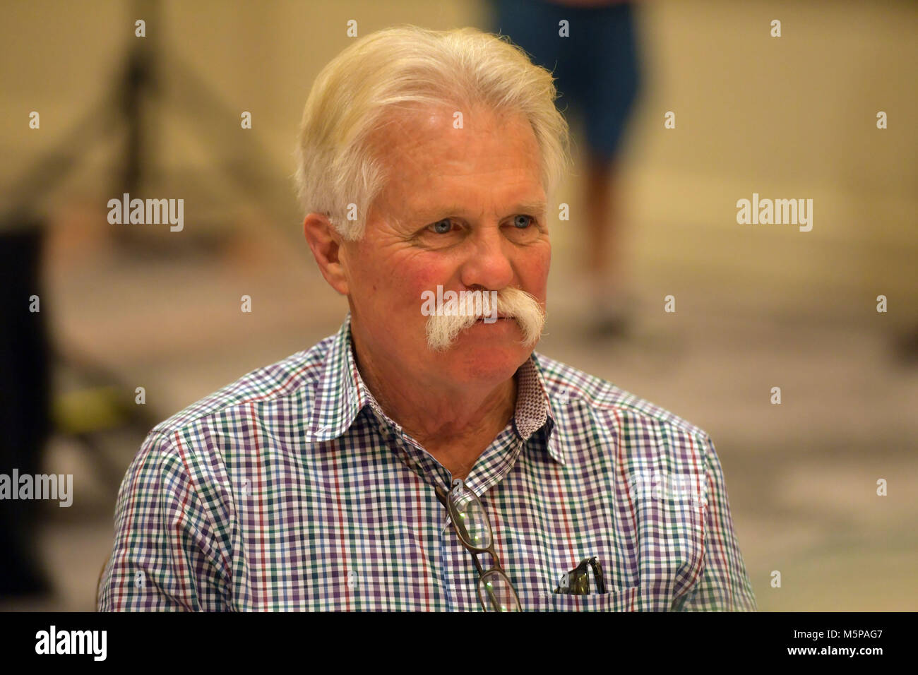 Boca Raton, Florida, USA. 25th February, 2018. Jay Leno, Wayne Carini ...