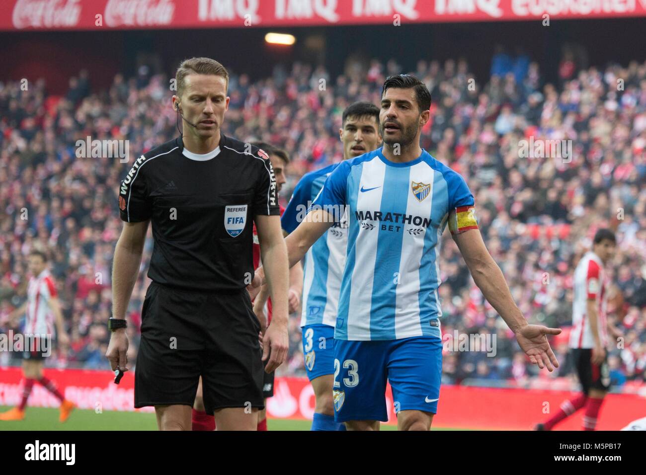 The referee Hernandez Hernandez in action during the Santander League ...