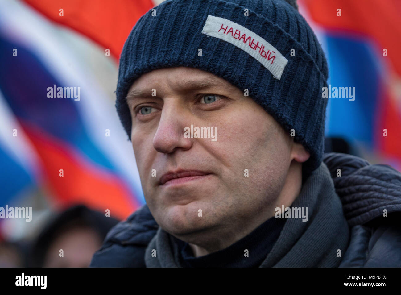 Moscow, Russia. 25th Feb, 2018.Russian opposition leader Alexei Navalny ...