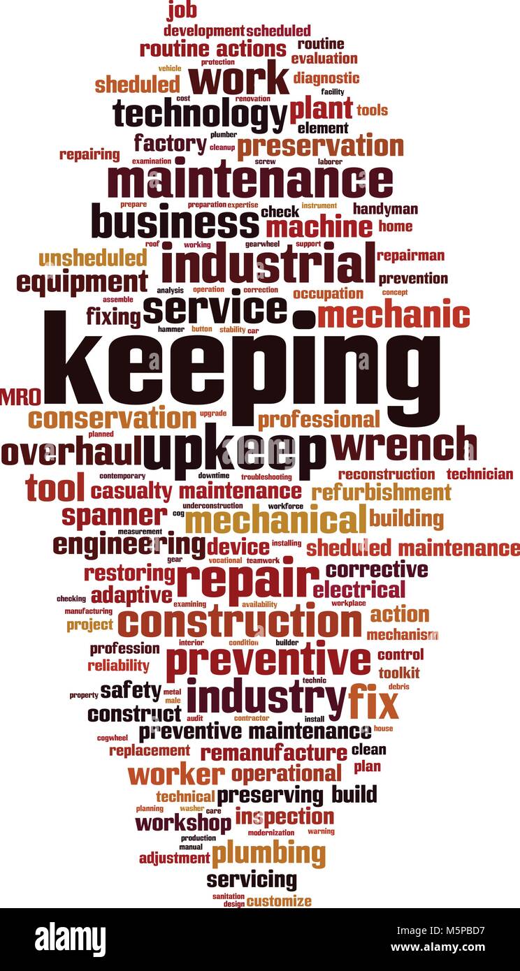 Keeping word cloud concept. Vector illustration Stock Vector Image ...