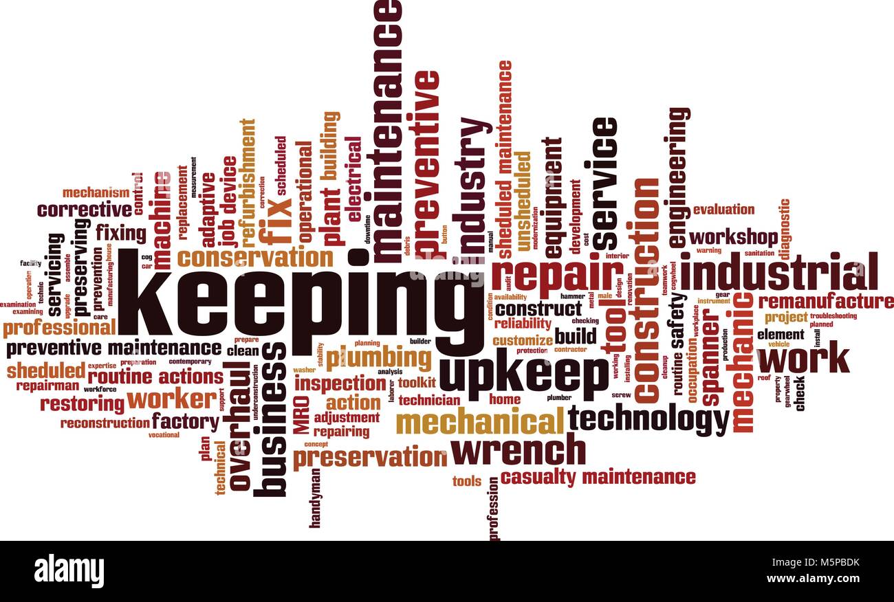 Keeping word cloud concept. Vector illustration Stock Vector Image ...