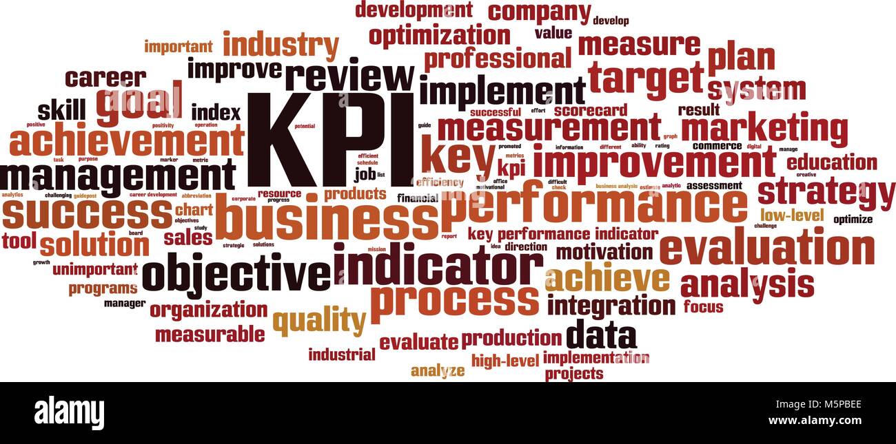 KPI word cloud concept. Vector illustration Stock Vector Image & Art ...