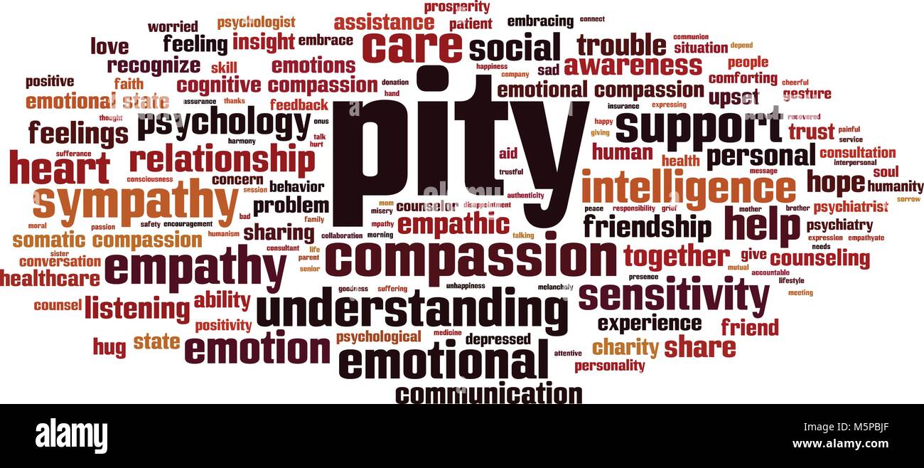Pity word cloud concept. Vector illustration Stock Vector Image & Art ...