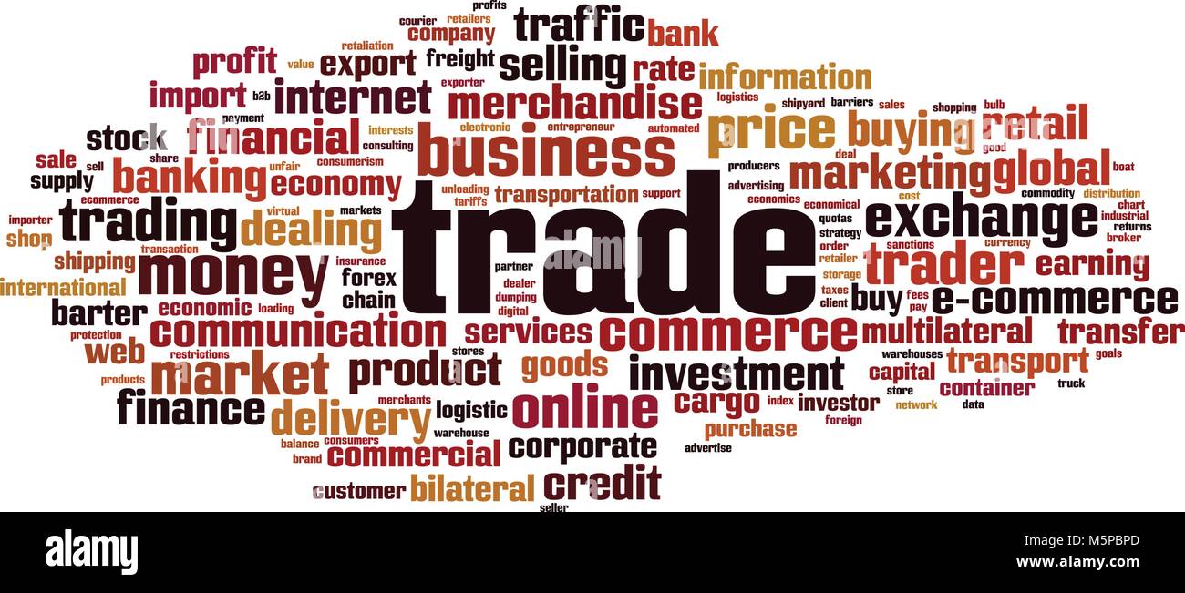 Trade word cloud concept. Vector illustration Stock Vector Image & Art ...