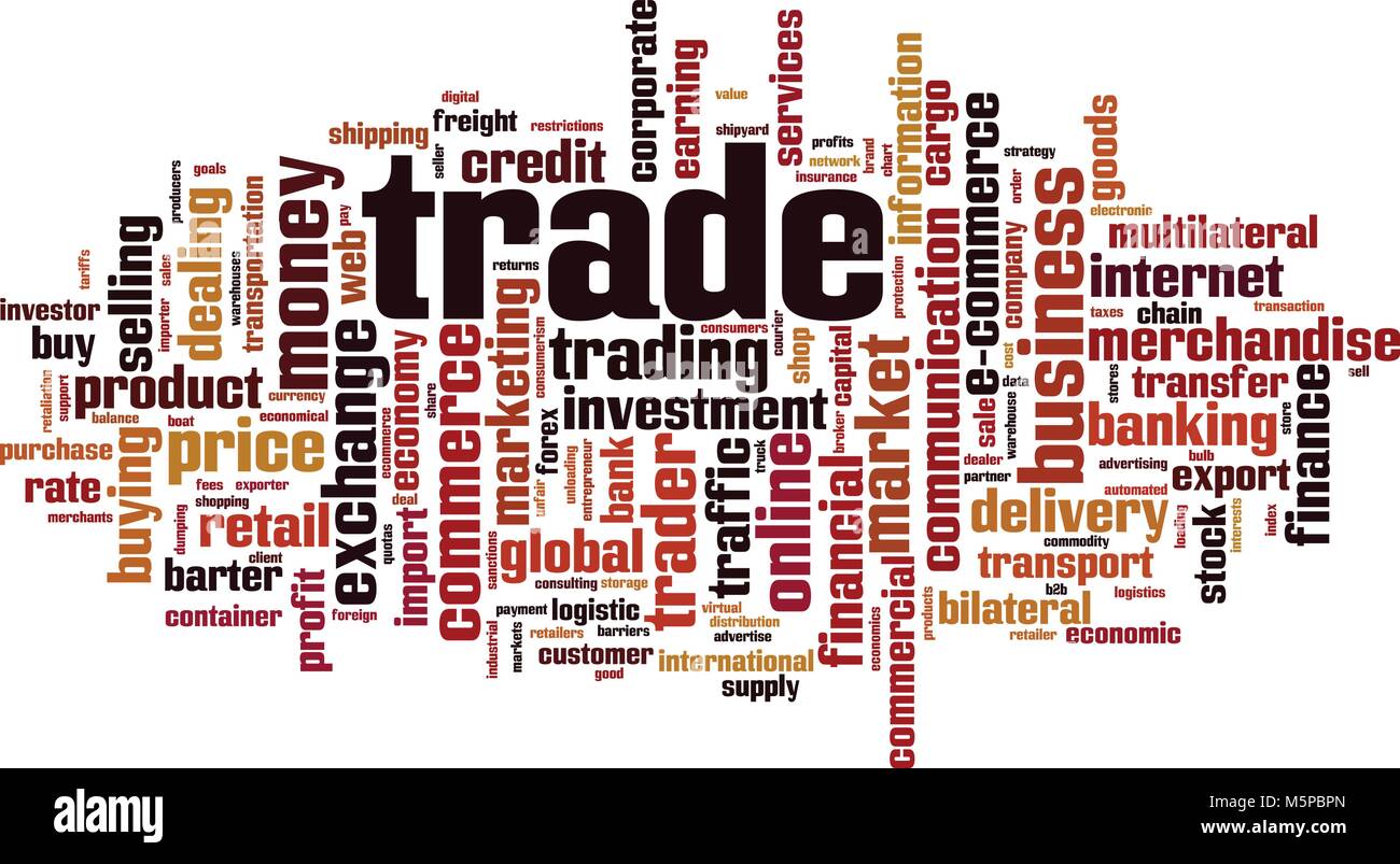 Trade word cloud concept. Vector illustration Stock Vector Image & Art ...