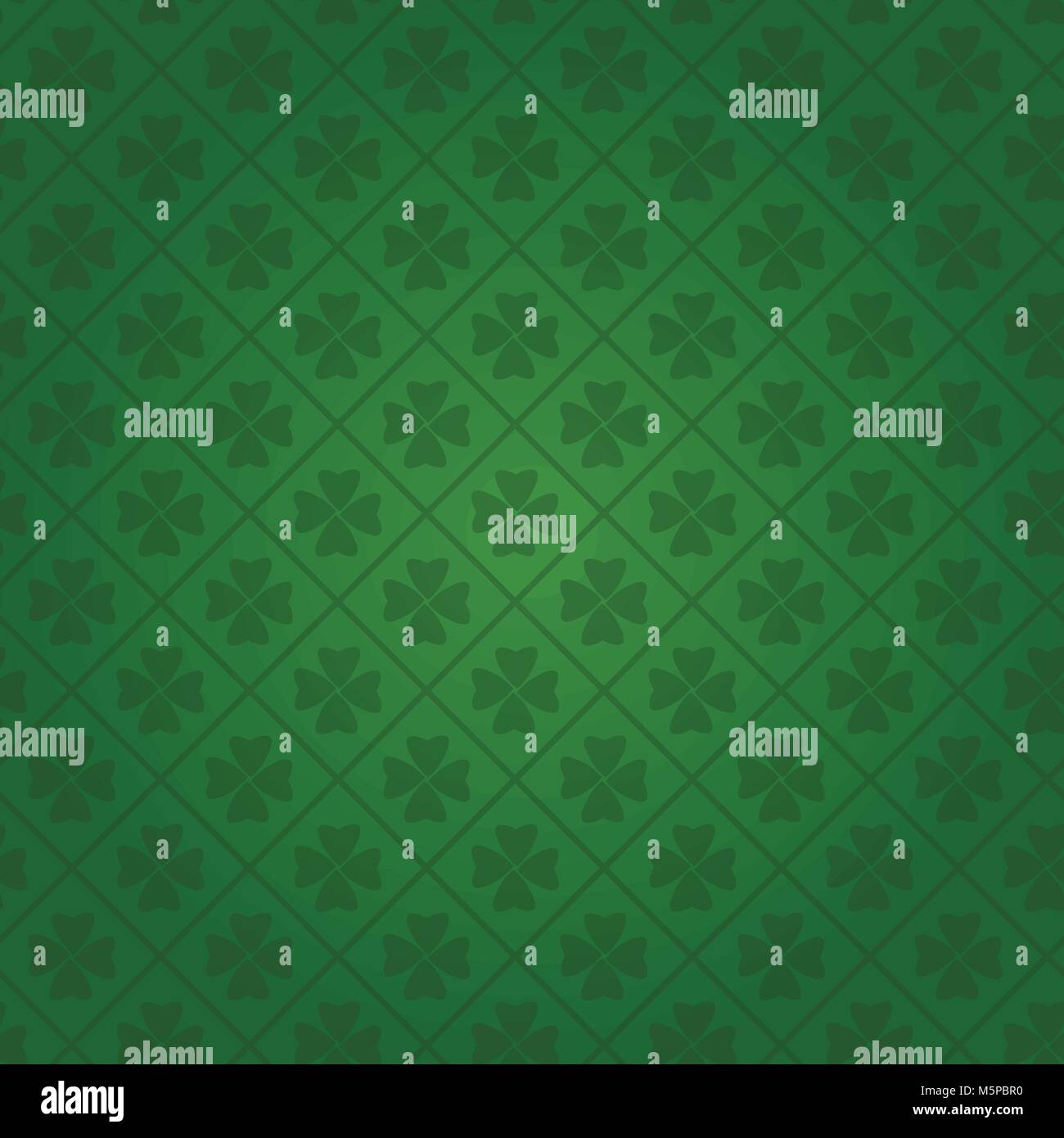 Irish Clover Background, St. Patrick's Day Seamless Pattern With ...