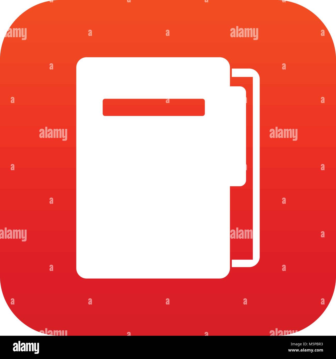 File folder icon digital red Stock Vector Image & Art - Alamy