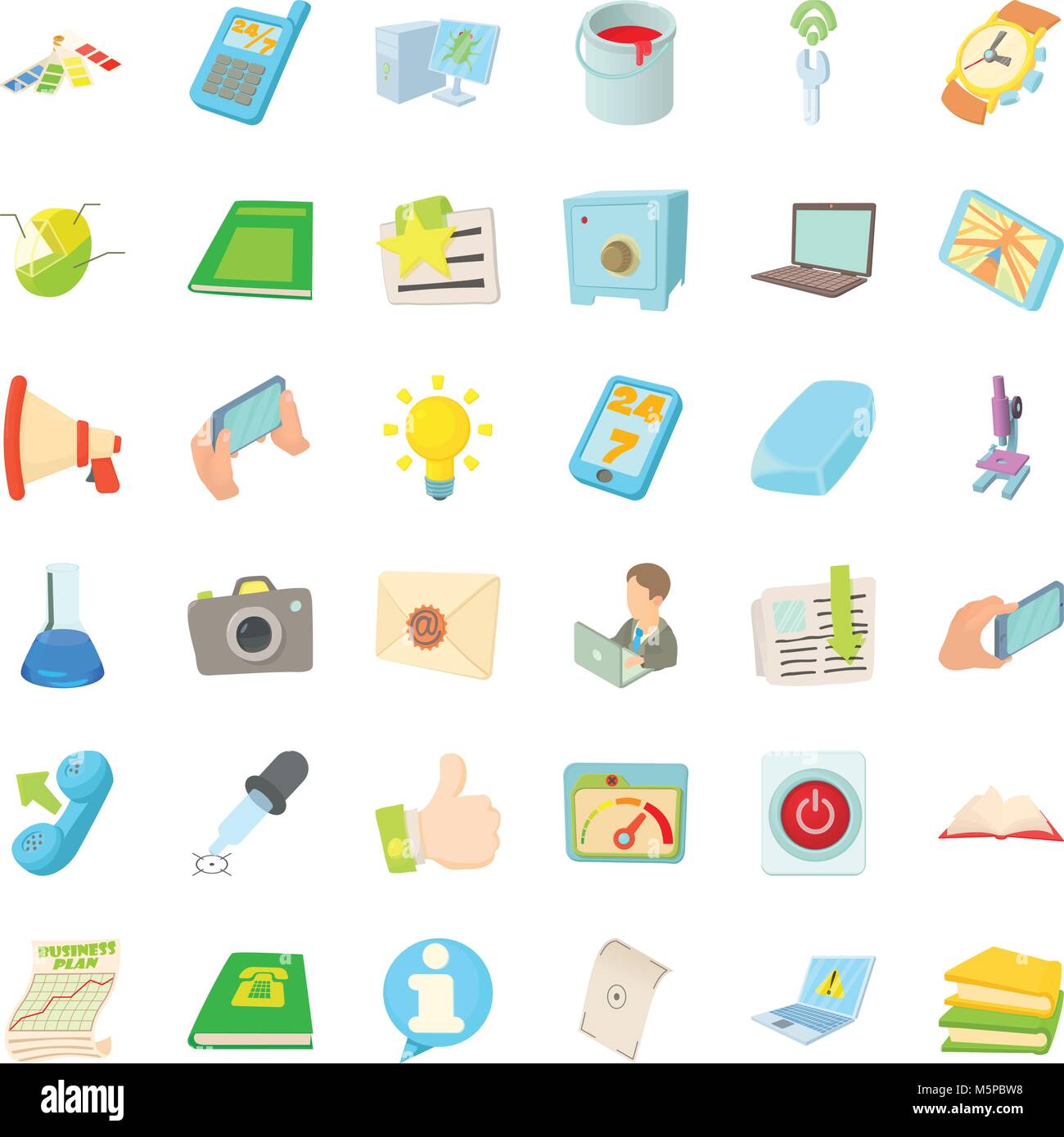Office firm icons set, cartoon style Stock Vector Image & Art - Alamy
