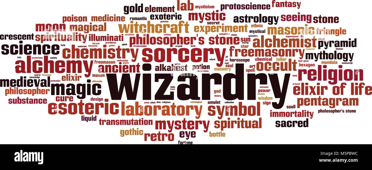 Wizardry word cloud concept. Vector illustration Stock Vector Image ...