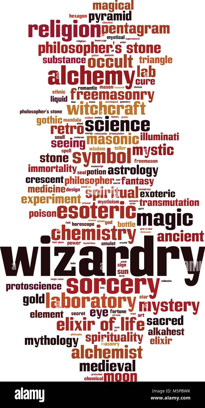 Wizardry word cloud concept. Vector illustration Stock Vector Image ...