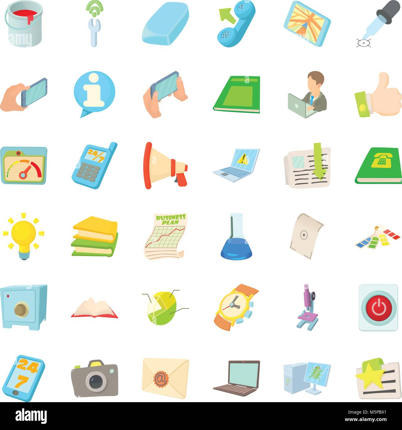 Job title icons set, cartoon style Stock Vector Image & Art - Alamy