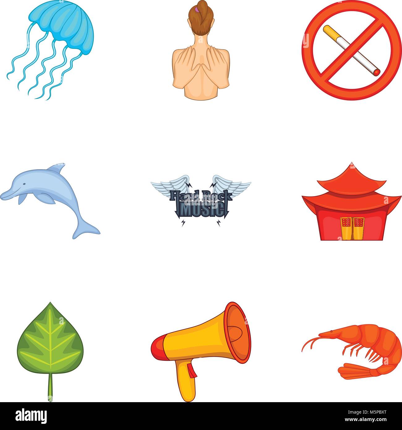 Stuffy icons set, cartoon style Stock Vector Image & Art - Alamy