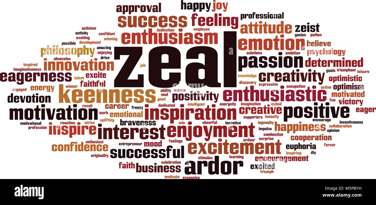 Zeal word cloud concept. Vector illustration Stock Vector Image & Art ...