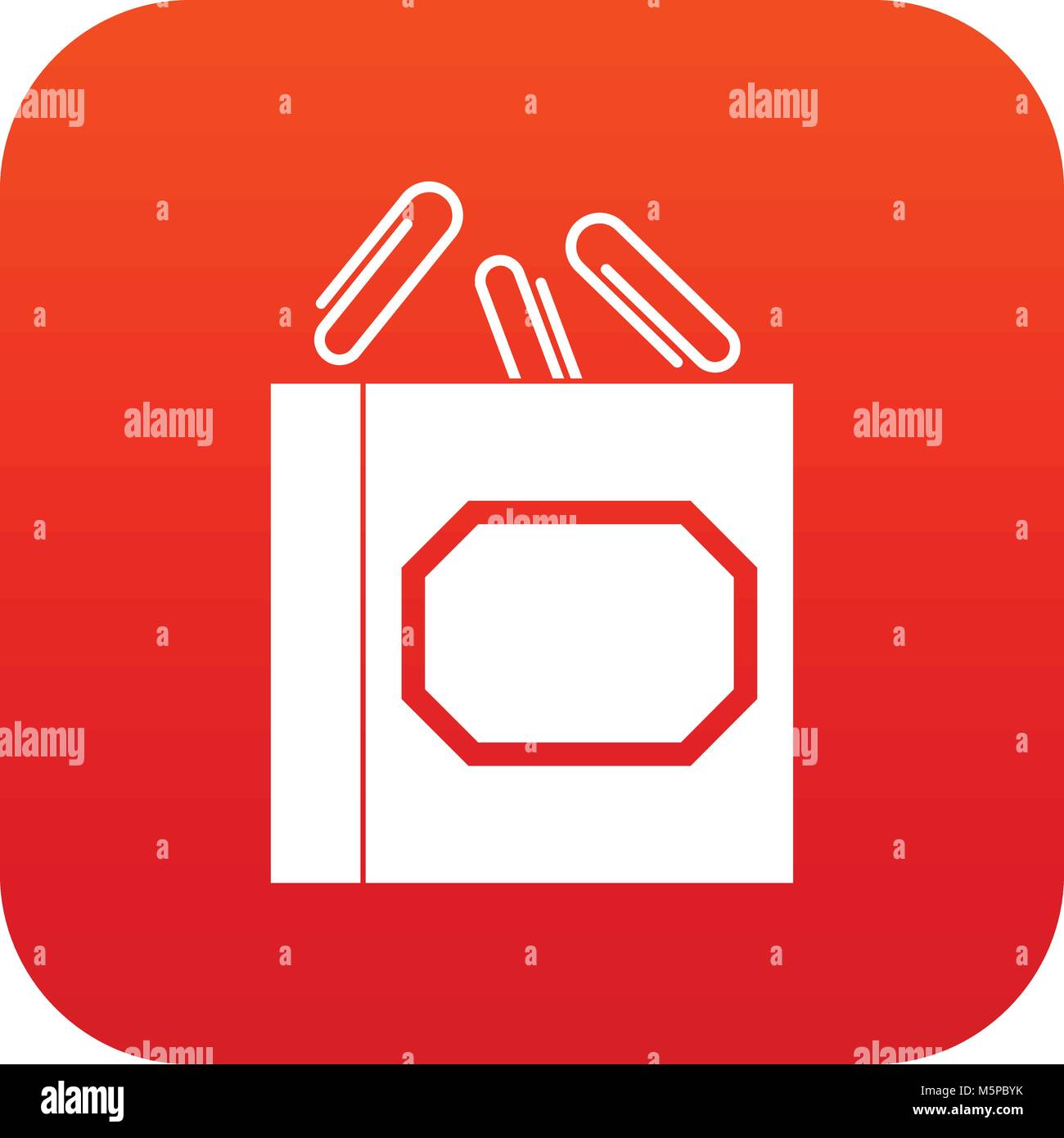 Red steel post box Stock Vector Images - Alamy