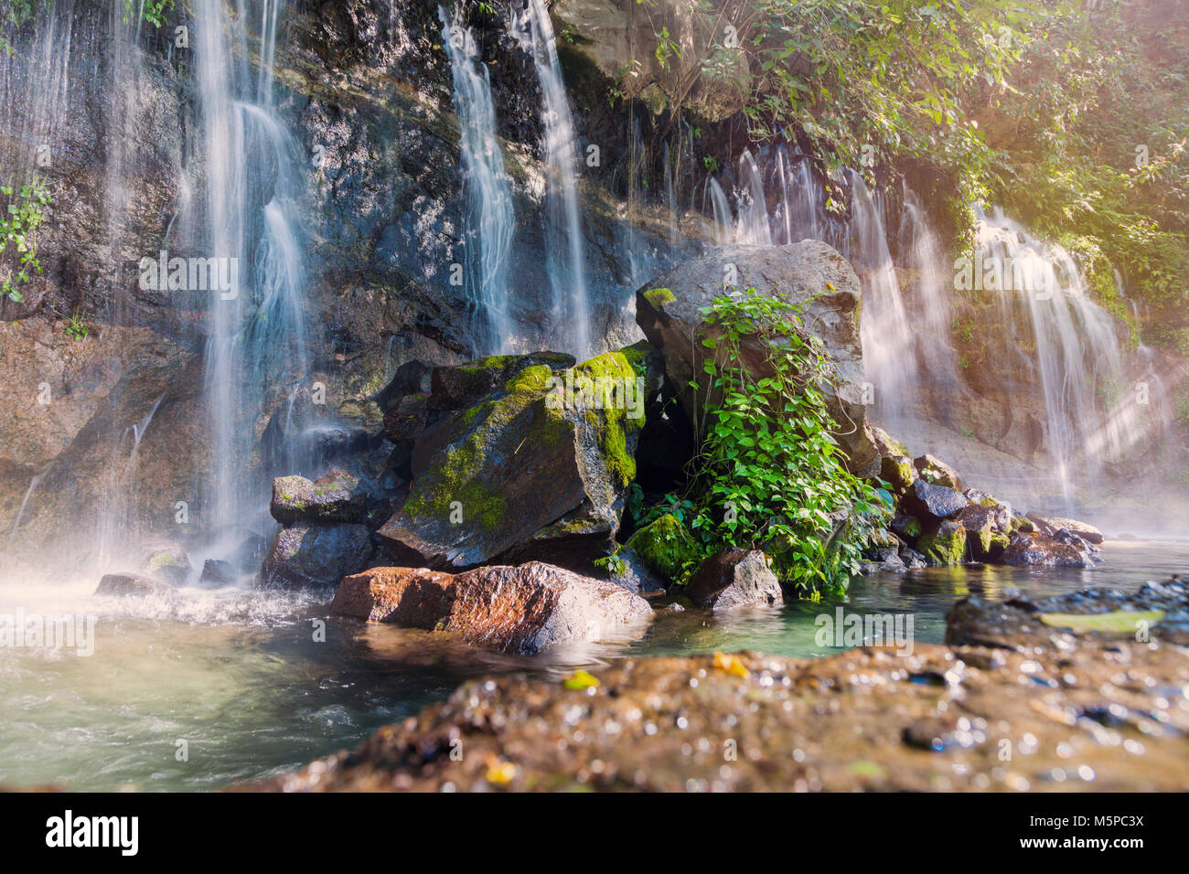 Seven Waterfalls in Juayua. Juayua, Sonsonate, El Salvador Stock Photo ...