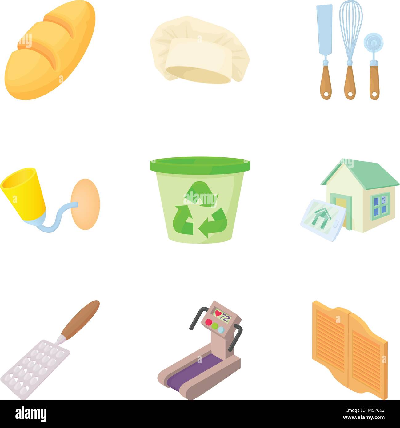 Chamber icons set, cartoon style Stock Vector Image & Art - Alamy