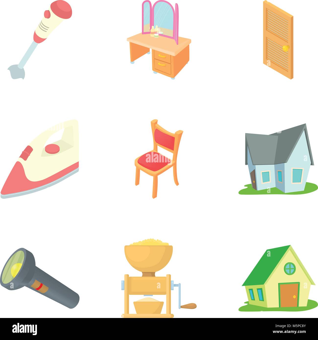 Residential district icons set, cartoon style Stock Vector Image & Art ... Residential district icons set, cartoon style Stock Vector Image & Art ...
