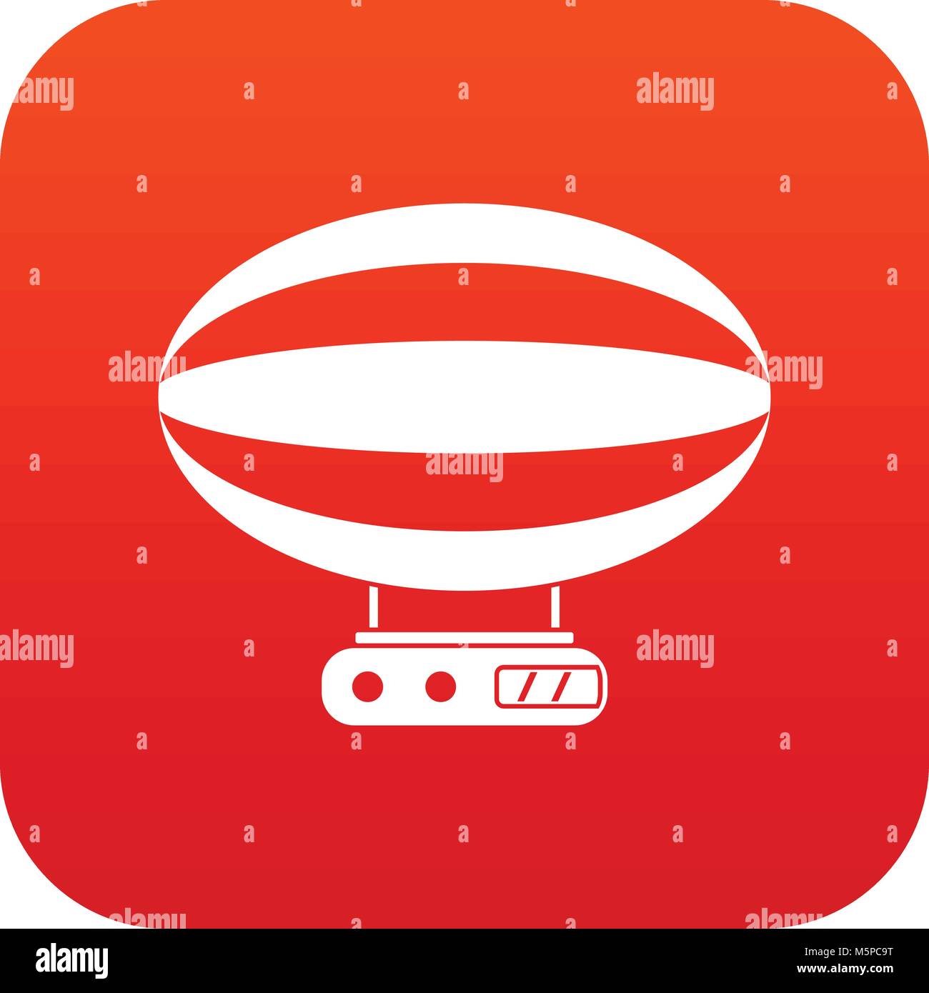 Aerial transportation icon digital red Stock Vector Image & Art - Alamy