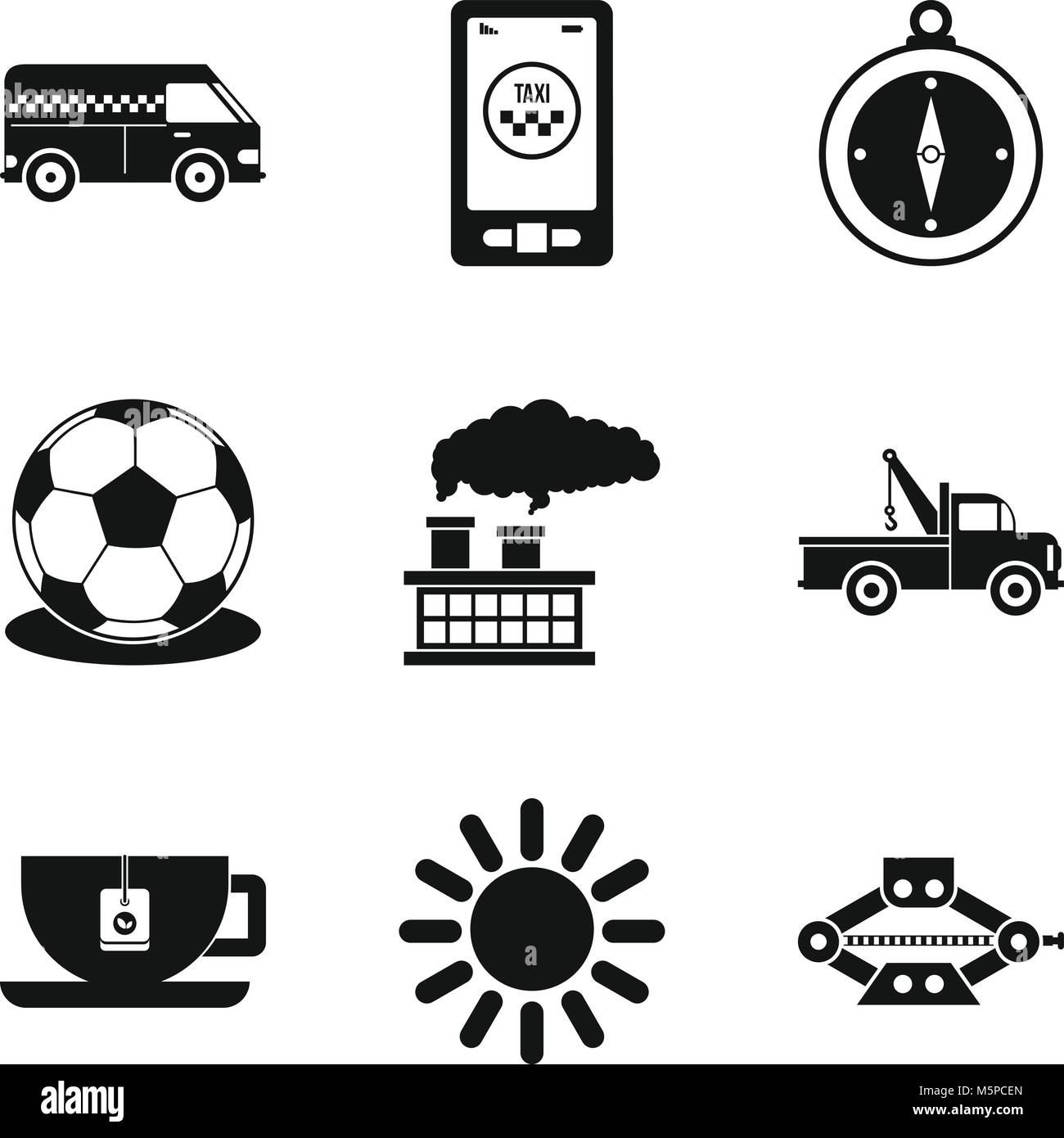 Shipping people icons set, simple style Stock Vector Image & Art - Alamy