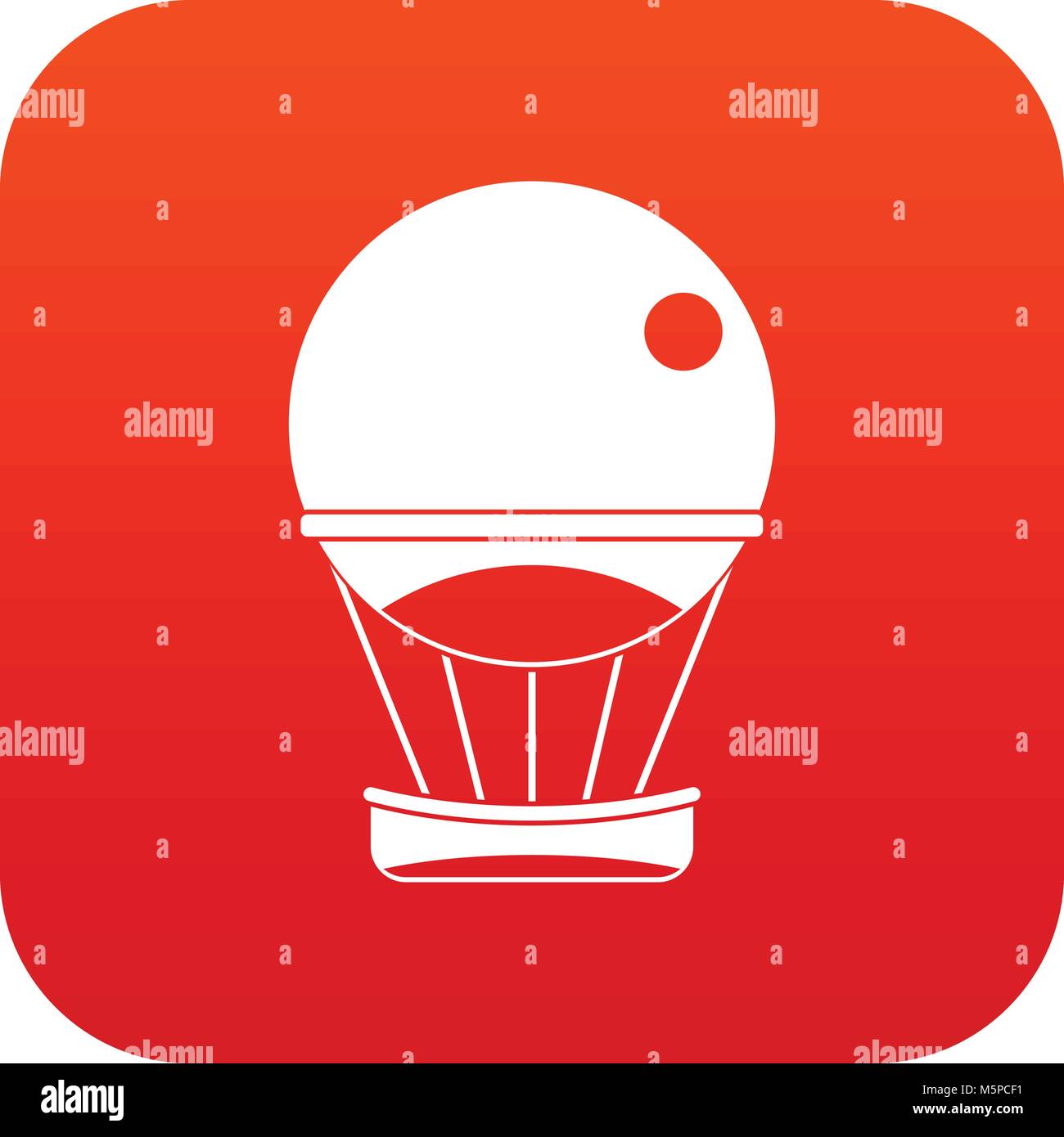 Aerostat balloon icon digital red Stock Vector Image & Art - Alamy