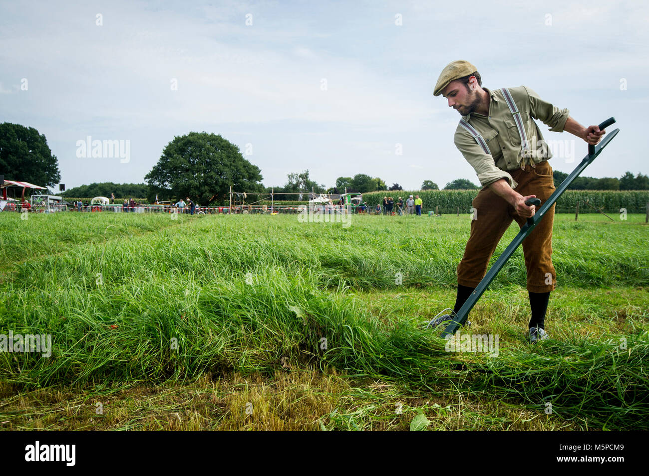 The Netherlands. Elspeet. 26-08-2017. Dutch Championship scything Stock ...