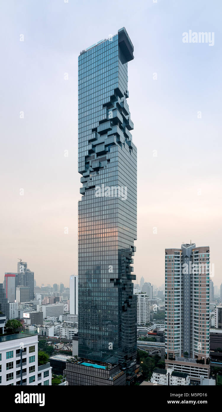 Commercial design high rise building city center bridge hi-res stock ...