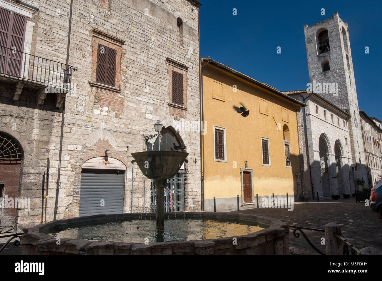 Narni (Terni, Umbria, Italy): medieval buildings in the historic town ...