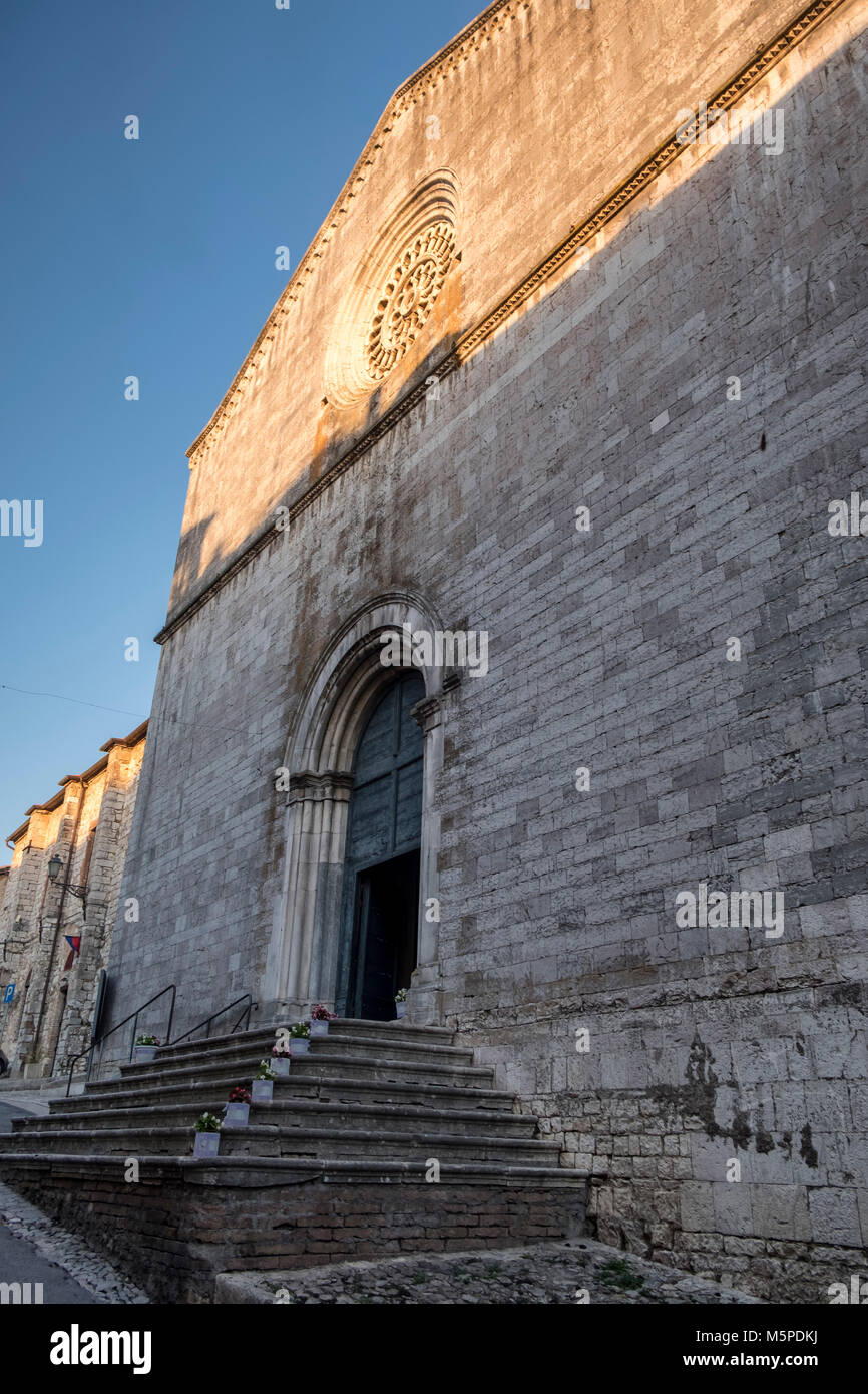 Amelia (Terni, Umbria, Italy): historic buildings in the old town ...