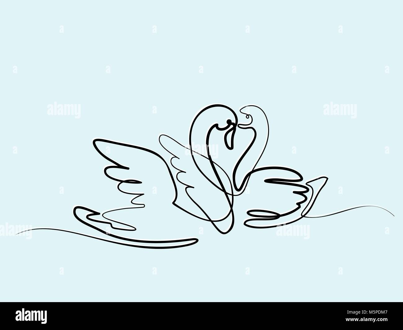 Two swans logo Stock Vector Image & Art - Alamy