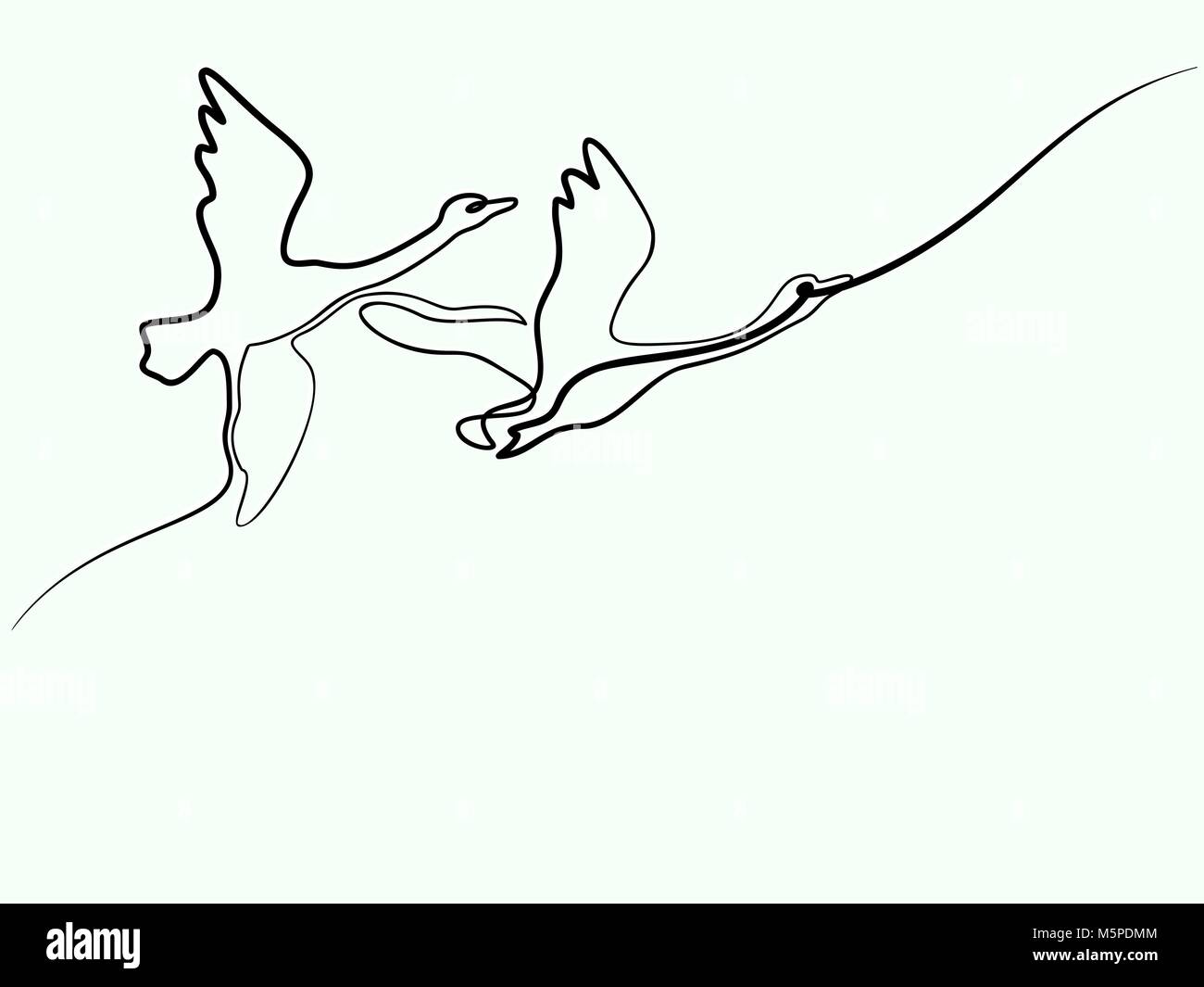 Two swans logo Stock Vector Image & Art - Alamy