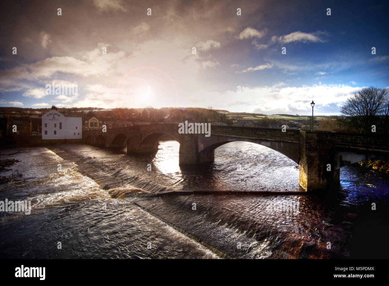 Haydon Bridge in the winter Stock Photo - Alamy