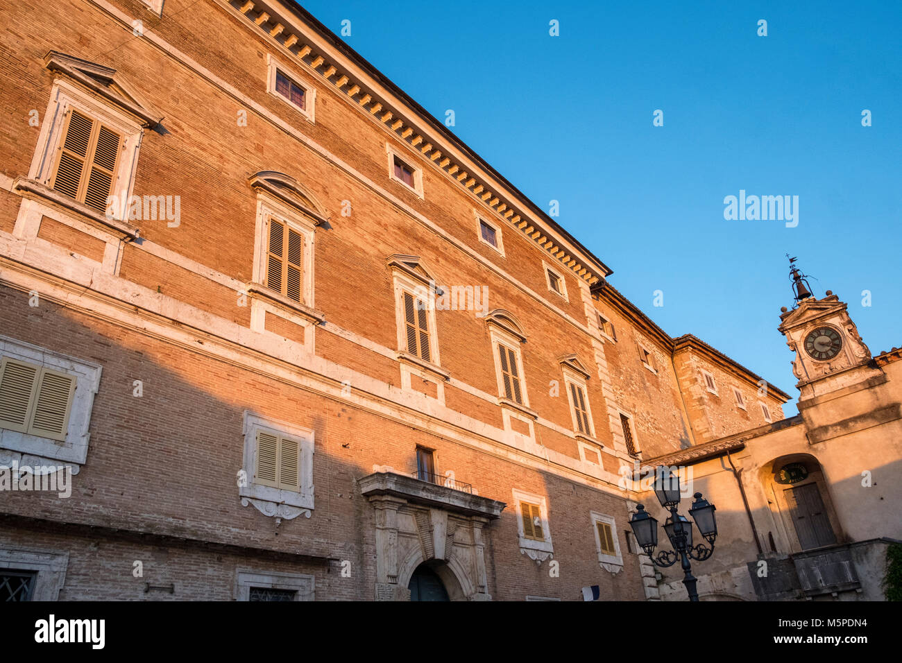 Amelia (Terni, Umbria, Italy): historic buildings in the old town ...