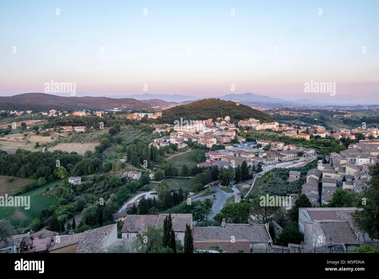 Amelia (Terni, Umbria, Italy): panoramic view from the top Stock Photo ...