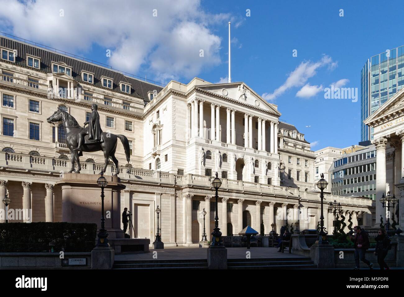 Exterior of The Bank of England Threadneedle Street City of London ...