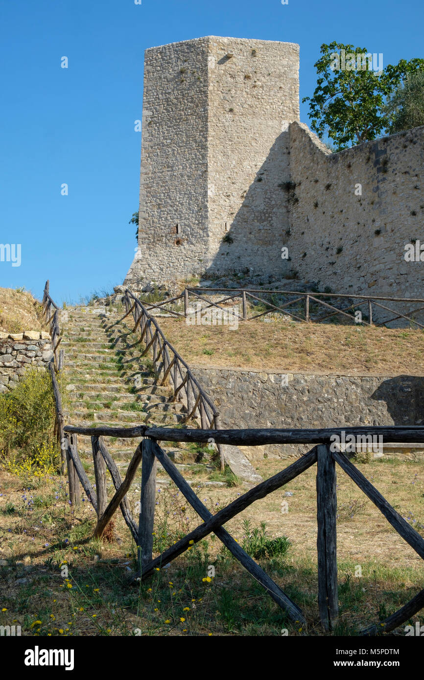 Amelia (Terni, Umbria, Italy): the historic walls at morning Stock ...