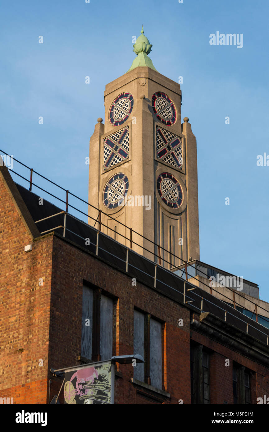 The Art Deco Oxo Tower on London's South Bank, SE1, UK Stock Photo - Alamy
