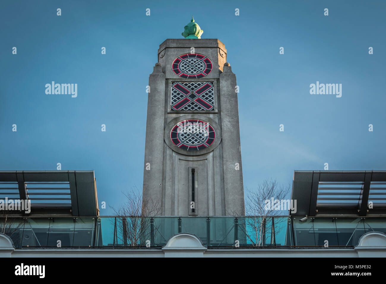 The Art Deco Oxo Tower on London's South Bank, SE1, UK Stock Photo - Alamy