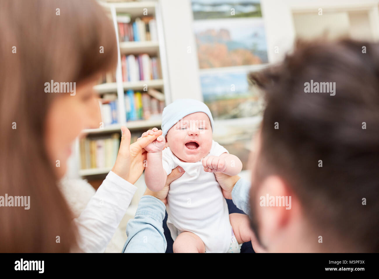 Baby reflex smile hi-res stock photography and images - Alamy