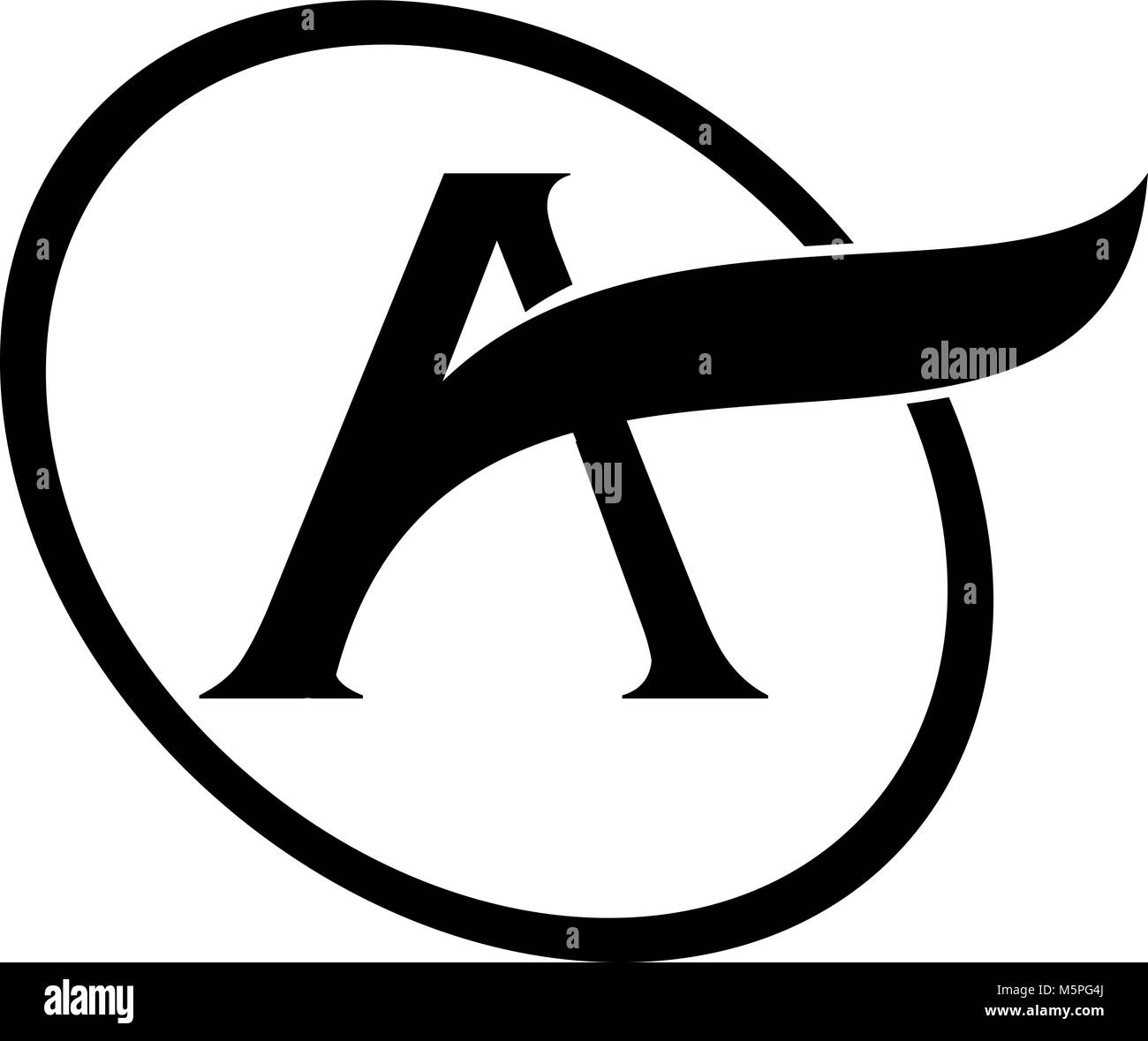 Letter A Modern Logo Stock Vector Image & Art - Alamy