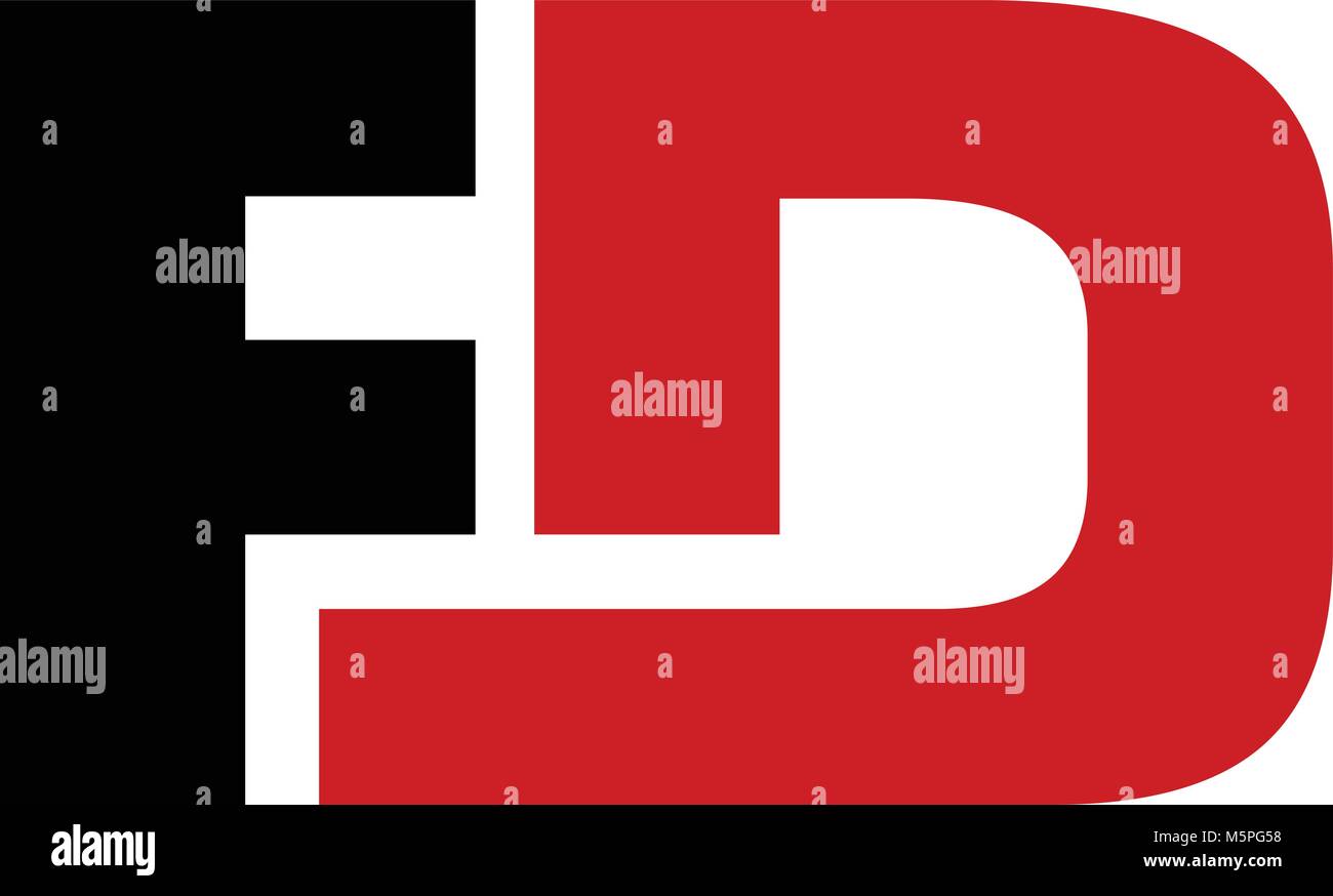Letter FD Modern Logo Stock Vector Image & Art - Alamy