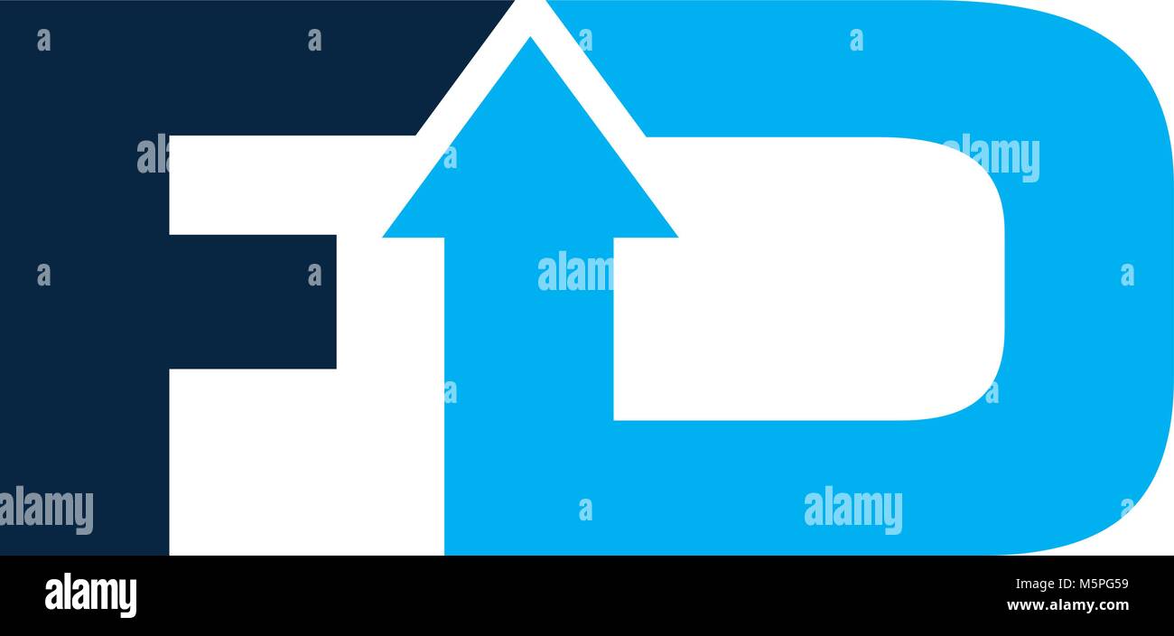 Letter FD Modern Logo Stock Vector Image & Art - Alamy