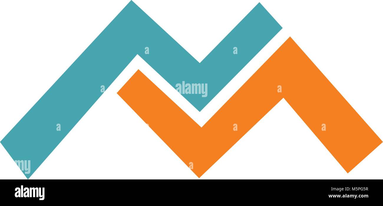 Letter M Modern Logo Stock Vector Image & Art - Alamy