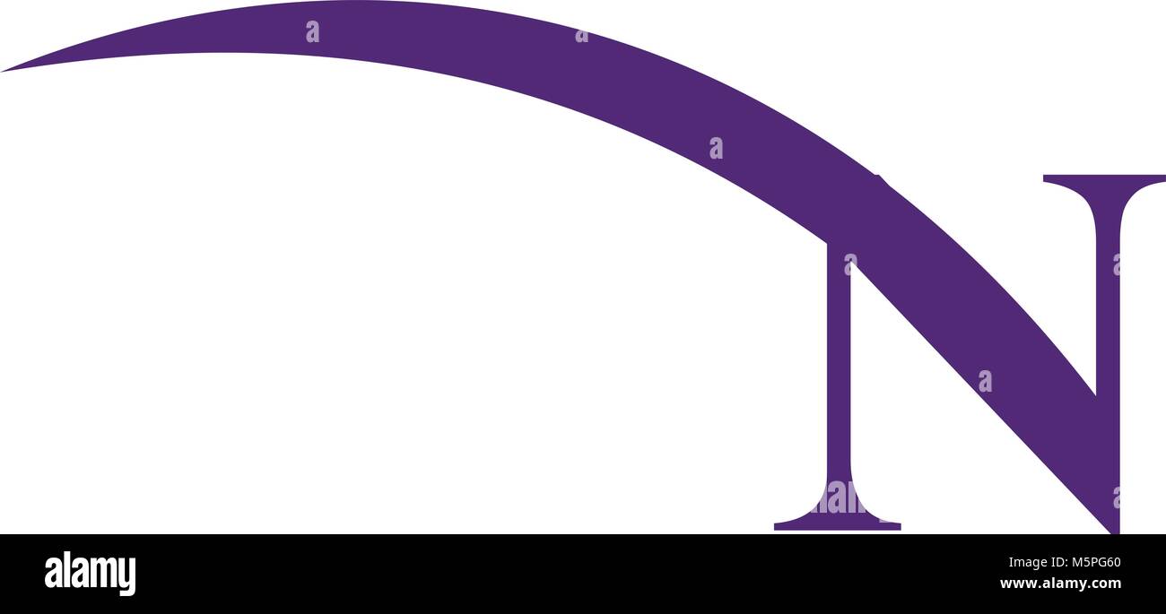 Letter N Modern Logo Stock Vector Image & Art - Alamy